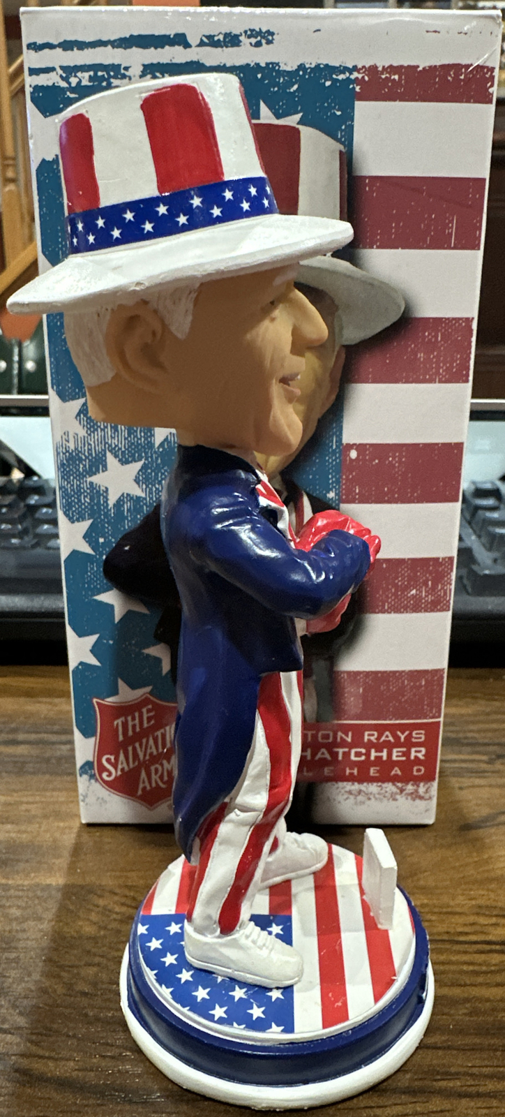Jake Hatcher Princeton Rays Uncle Sam Bobblehead SGA Salvation Army ...