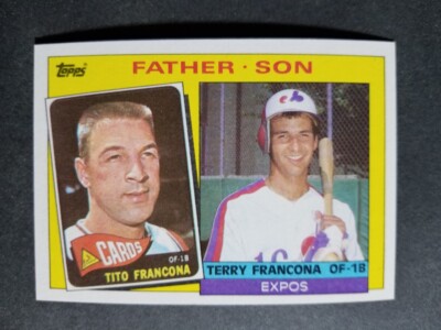 1985 Topps TITO FRANCONA / TERRY FRANCONA card # 134 [card 6] | eBay