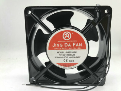1 PCS JING DA Fan JD12038AC JD12038A2B 220/240V AC 0.10/0.14A 12cm ...
