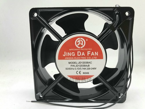 1 PCS JING DA Fan JD12038AC JD12038A2B 220/240V AC 0.10/0.14A 12cm ...