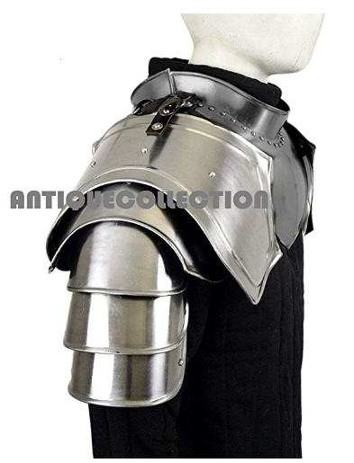 Medieval Pauldrons 18 Gauge Steel Metallic One Size | eBay
