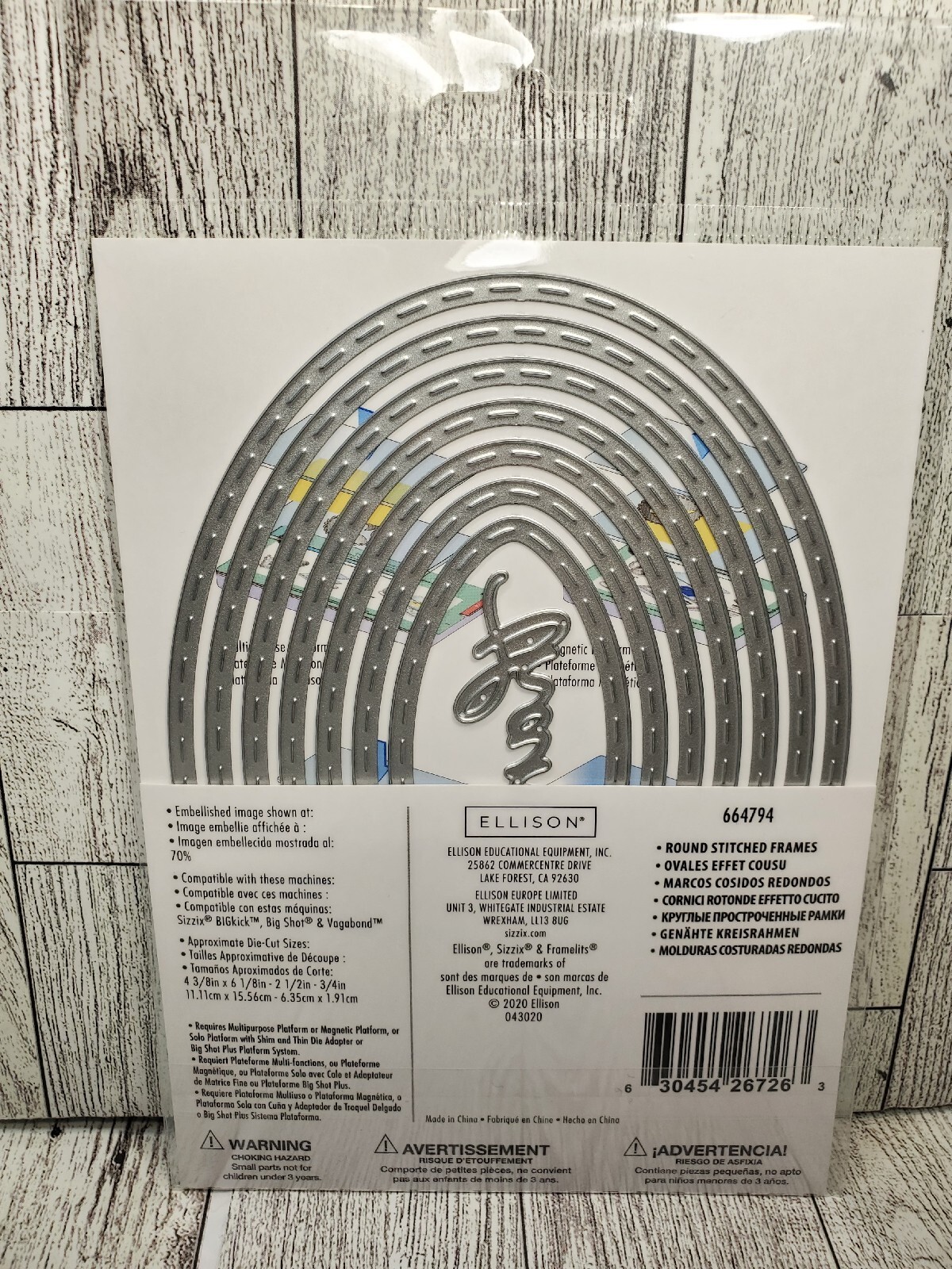 Sizzix Thinlits Round Stitched Frames 8pc Die Set 664794 for sale online | eBay
