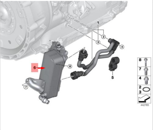 2017 BMW 330 OEM Transmission Oil Cooler 8514515 for sale online | eBay