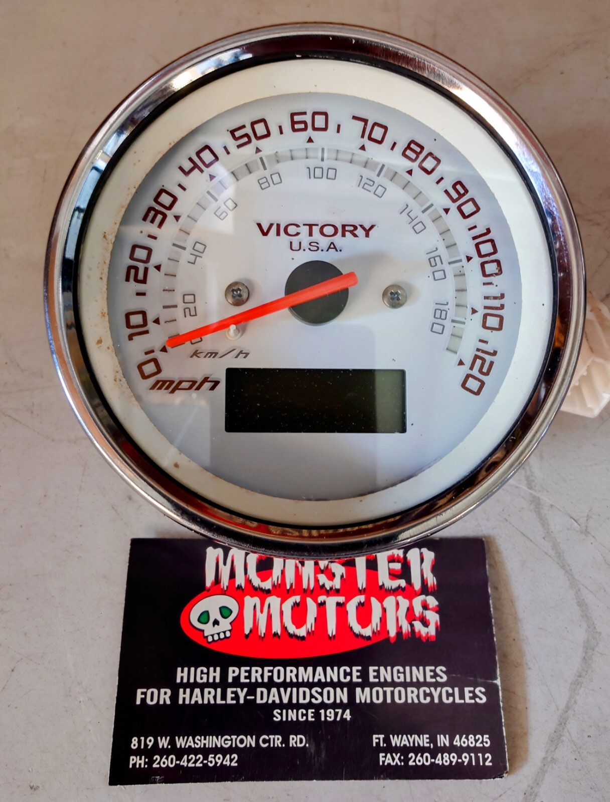 VICTORY VEGAS MOTORCYCLE SPEEDOMETER | eBay