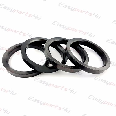4x Spigot Rings 72,3 mm - 60,1 mm Conversion spigot rings for alloy ...