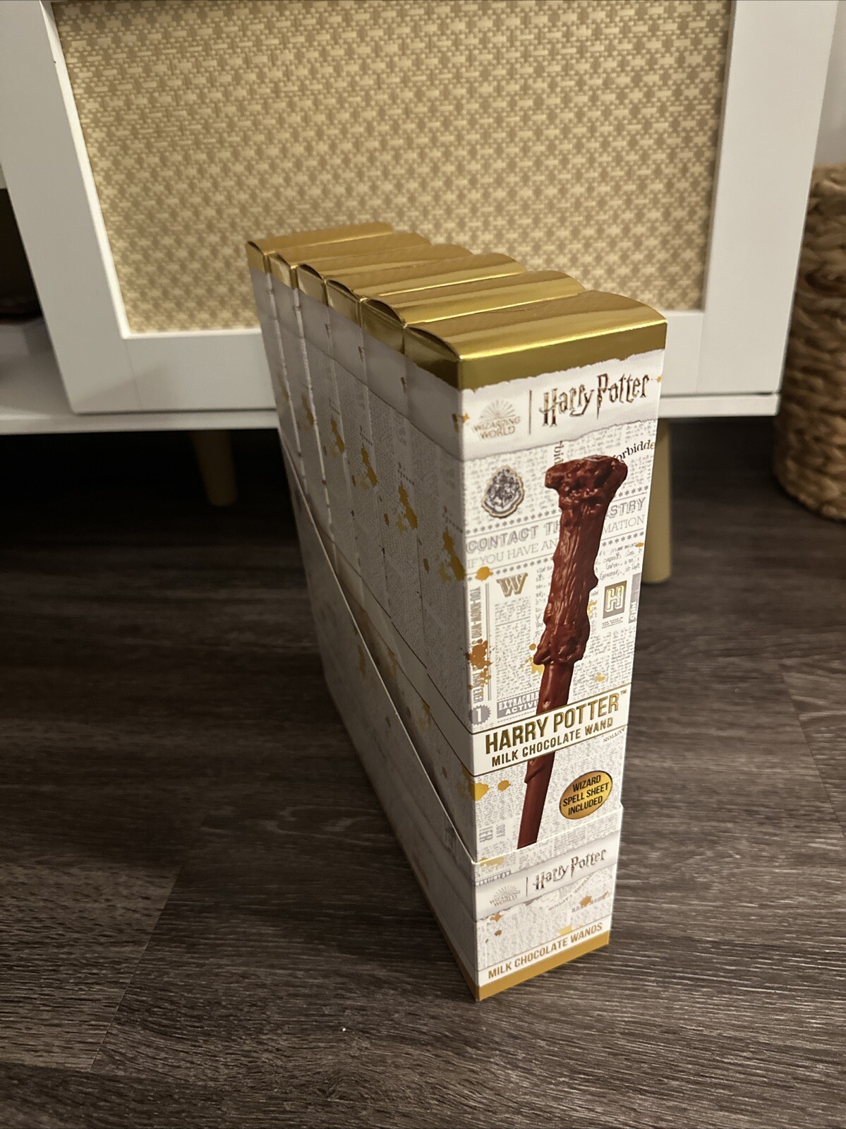 Lot (6) JELLY BELLY HARRY POTTER CHOCOLATE WAND with Display 1.5 OZ ...