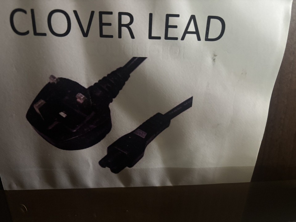 Job Lot of 50 x Clover Leaf Lead Cable Cord UK Plug UK Plug C5 Clover ...