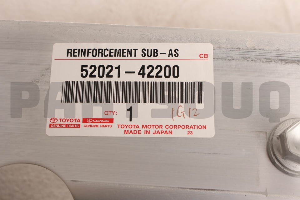 5202142200 Genuine Toyota REINFORCEMENT 52021-42200 | eBay