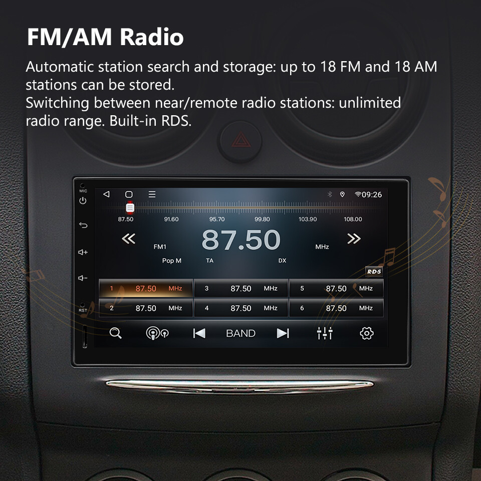 CAM+DVR+OBD+Q04SE Double 2Din Car Stereo Carplay Android 10 8-Core 7 ...