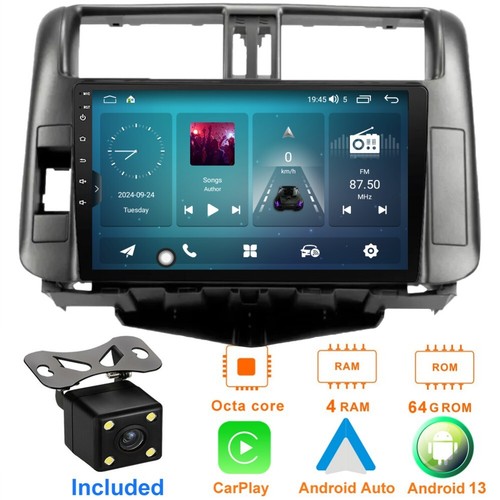 Apple CarPlay USB For Toyota Prado Navigation System Head Unit AC FM ...