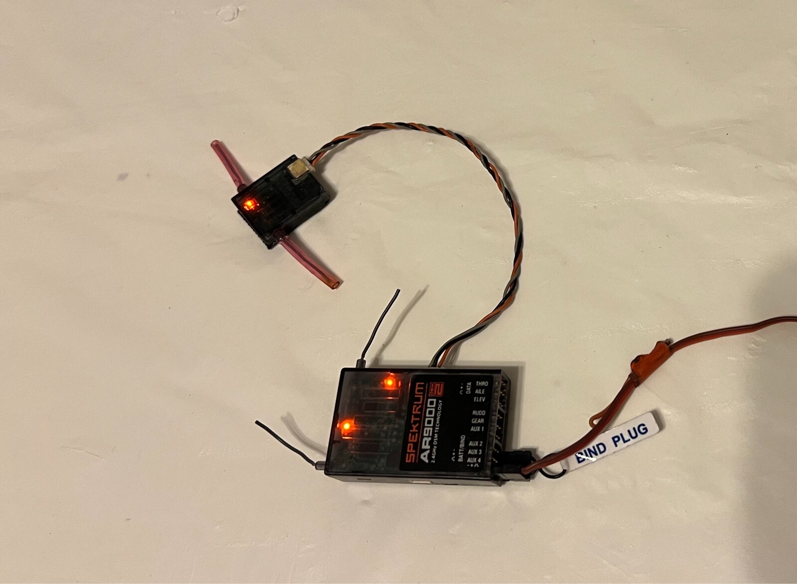 Spektrum AR9000 Dsm2 receiver+satellite for Spektrum Dx6,Dx7,Dx8,Dx9 ...