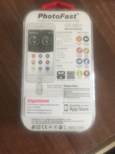 PhotoFast Micro SD Card Reader Max 128gb for Apple Iphone/ipad - Black ...