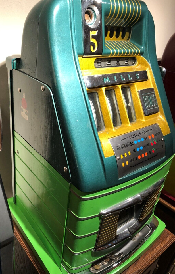 Mills Slot Machine - Nickel Bonus Machine | eBay
