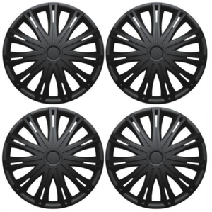 KIA PICANTO FULL SET HUB CAPS COVERS PLASTIC WHEEL TRIMS COVER BLACK 13 ...