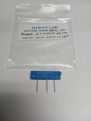 TRIMMER POTENTIOMETER, MULTI-TURN 20K OHM | eBay