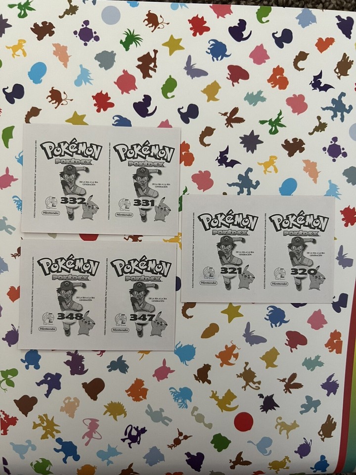 Pokedex Sticker Peru Edition-3 Sticker Set/Pokemon - US Seller ...