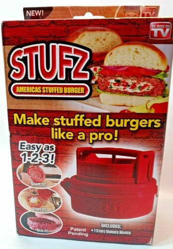 🍔Stufz Americas Stuffed Burger Maker Press As Seen on TV 🍔 Gift Griller ...