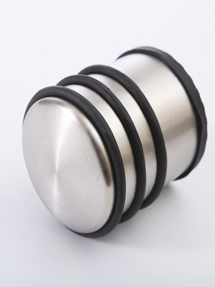 Heavy Weighted Metal Round Door Stop Rubber Base Bumper Stopper ...