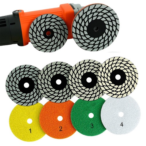 Flexible 4 Inch 100mm Polishing Pad for Wet Dry For Granite Marble ...