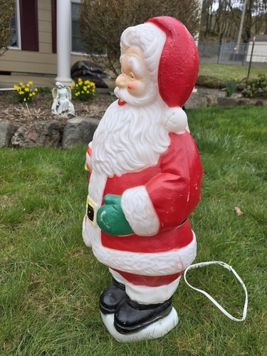 Vtg General Foam SANTA 31" Lighted BLOW MOLD Christmas WORKING! Nice ...