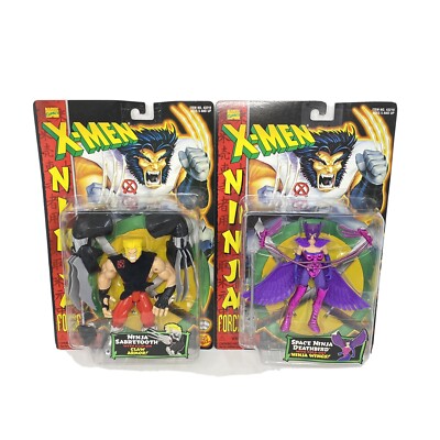 Marvel X-Men Ninja Sabretooth Ninja Force Space Ninja Deathbird 1996 ...