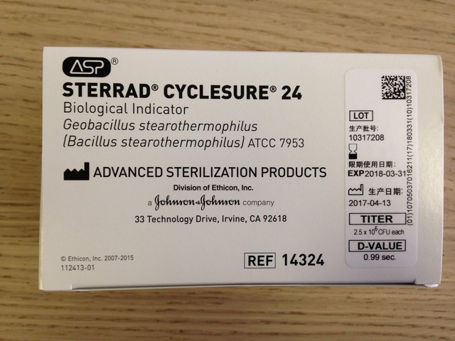 ASP Sterrad Cyclesure 24 Biological Indicator Boxes 14324 for sale ...