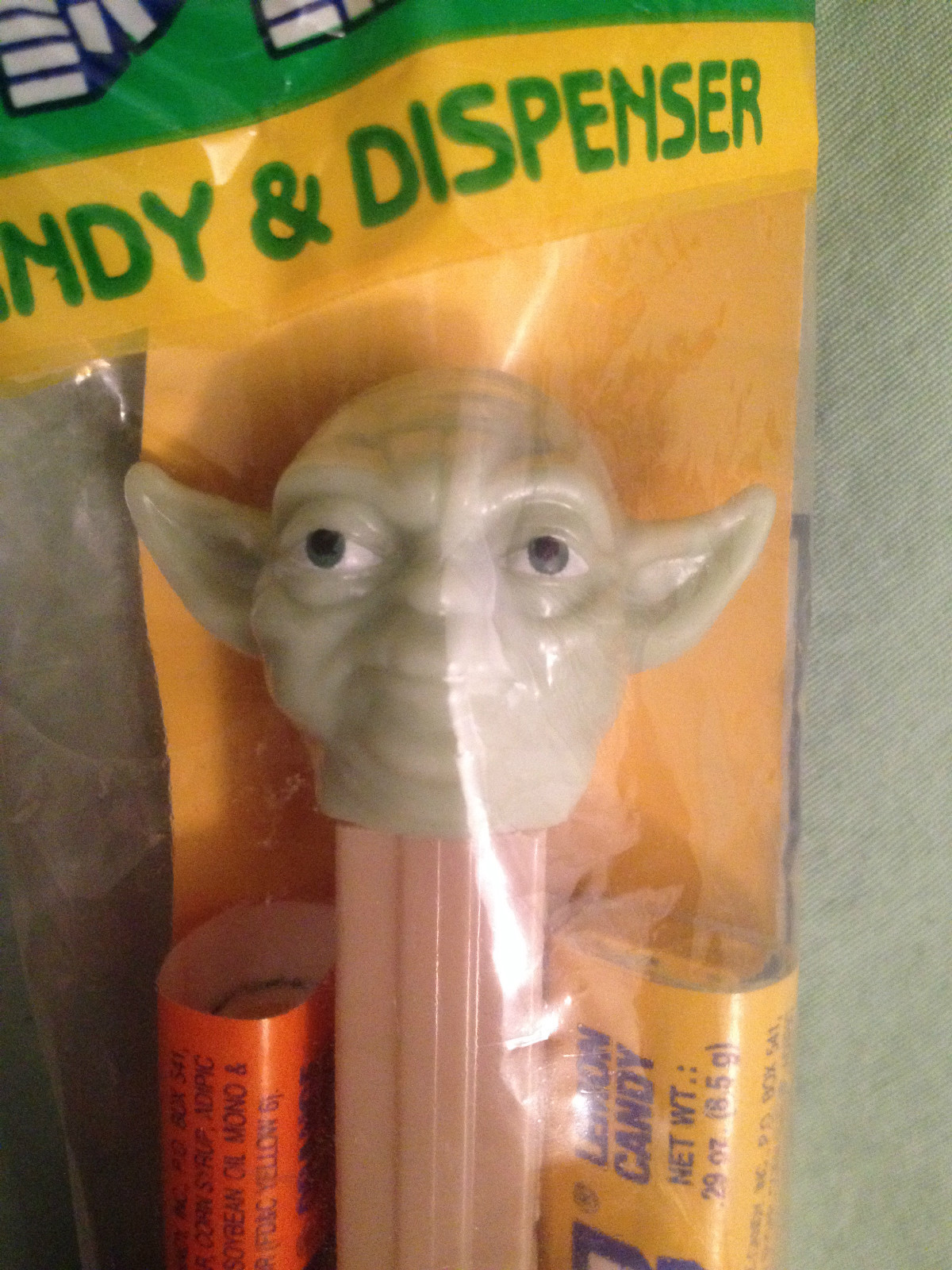 STAR WARS YODA PEZ DISPENSER - TAN STEM - In Original Packaging 1997 | eBay