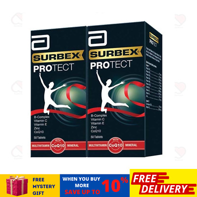 2 X 50's Abbott Surbex Protect Energy Booster with B-Complex, Vitamins ...