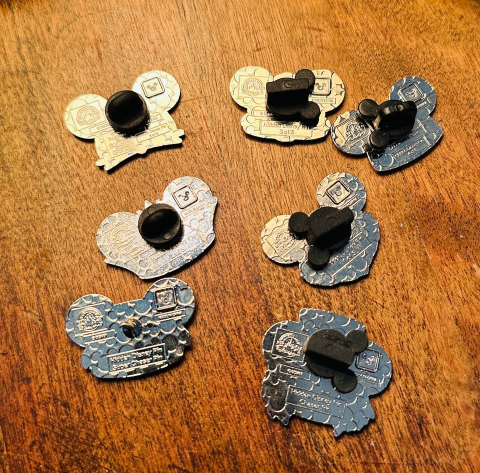 DISNEY 7 PIN EAR HAT HIDDEN MICKEY HATBOX GHOST HEADLESS HORSEMAN SUPER ...