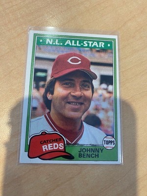 1981 Topps N.L. All-Star Johnny Bench - Cincinnati Reds | eBay