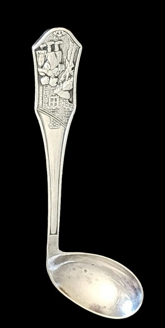 Vtg Berndorf Rostfrei Krupp Fairy Tale Flatware Angled Baby Spoon 90 21 ...