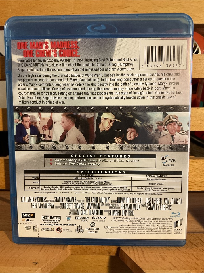 The Caine Mutiny [Blu-ray] 43396369276| eBay