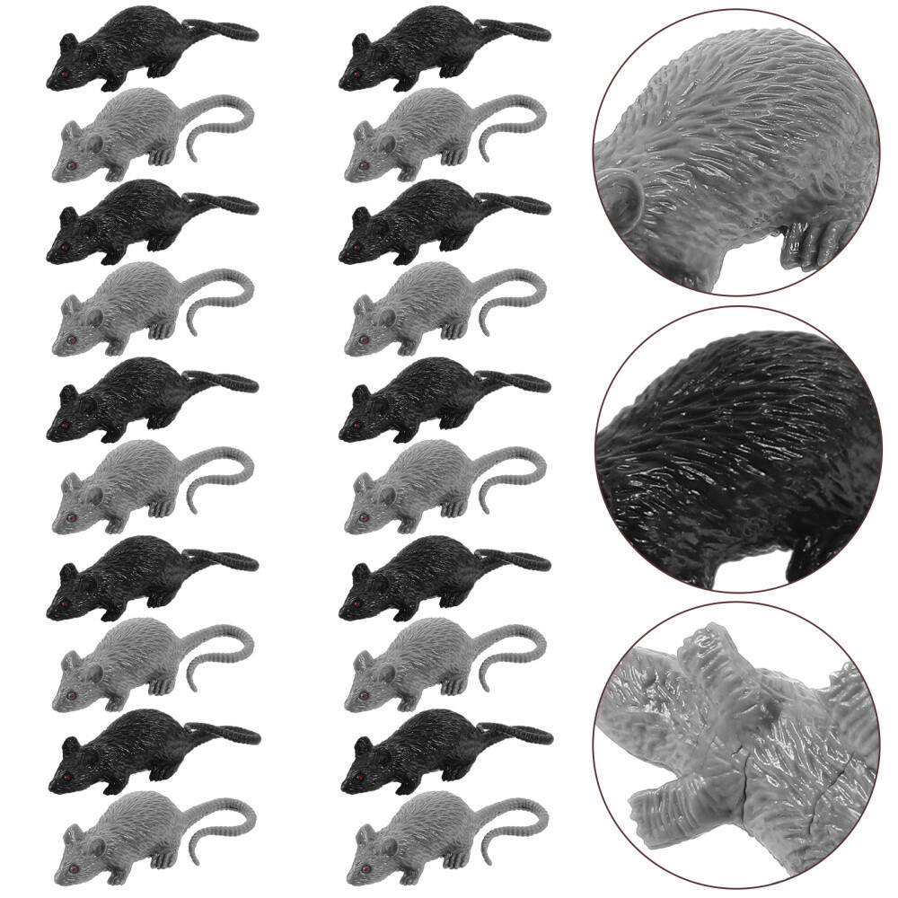 20 PCS Fake Rat Creepy Prank Toy Toys Halloween Party Supplies Model | eBay