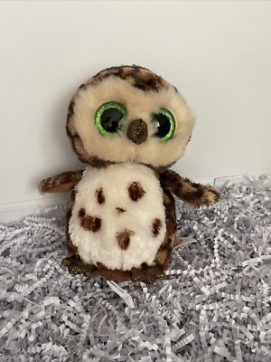 TY TYSilk Beanie Buddies Sammy the Owl 6" Plush Bird Stuffed Animal Toy ...