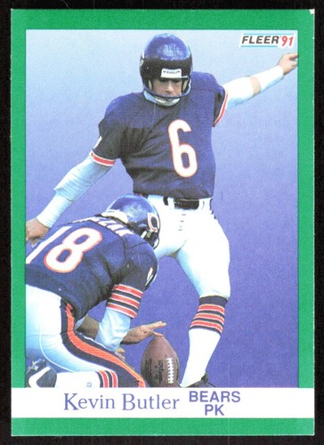 1991 2914A Fleer Kevin Butler Chicago Bears #215 | eBay