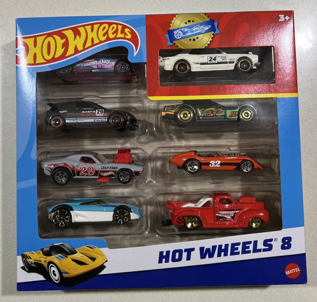 NEW 2024 Hot Wheels 8 Pack With Nissan Skyline H/T 2000 GTX & HONDA ...
