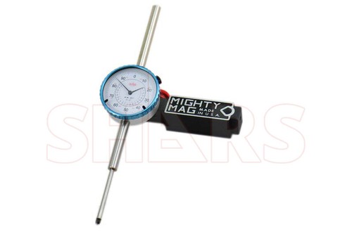Mighty Mag 400-1 Universal Magnetic Base + 0 - 2" Dial Indicator USA P ...