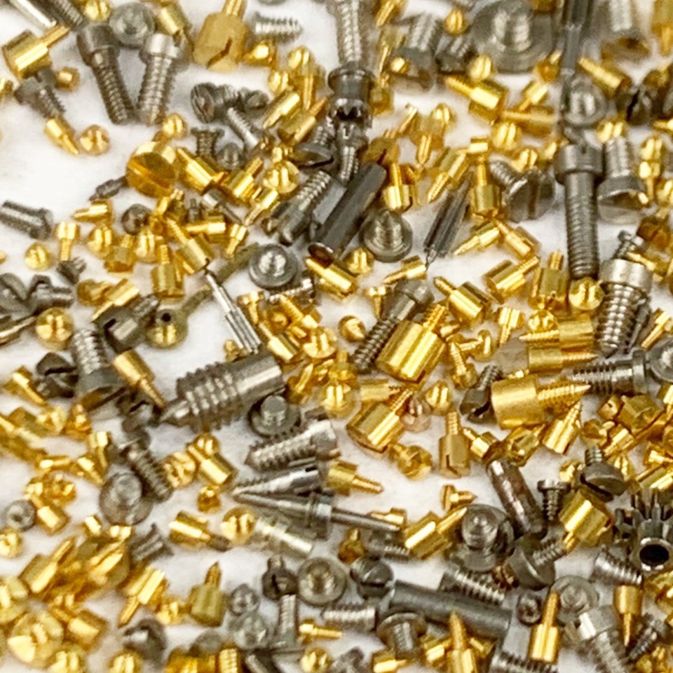 1000+ TINY Watch Screws Gold Silver Part Watchmaker Repair Job Lot ...