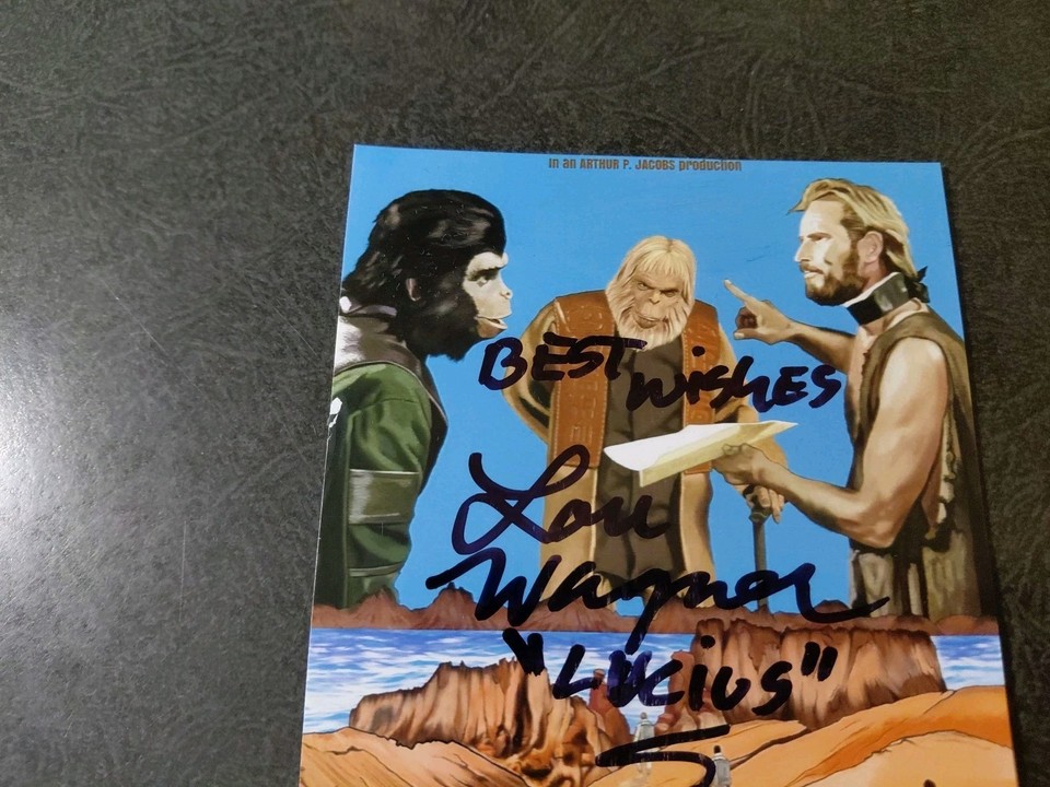 LOU WAGNER Hand Signed Autograph 4X4 PHOTO - PLANET OF THE APES ...