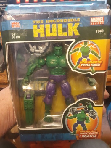 Mega Bloks The Incredible Hulk Marvel Heroes Mega Magnetic Power Force ...