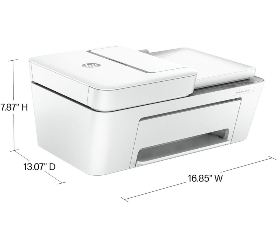 HP DeskJet 4155e Wireless Color Inkjet Printer Print Scan Copy Easy ...