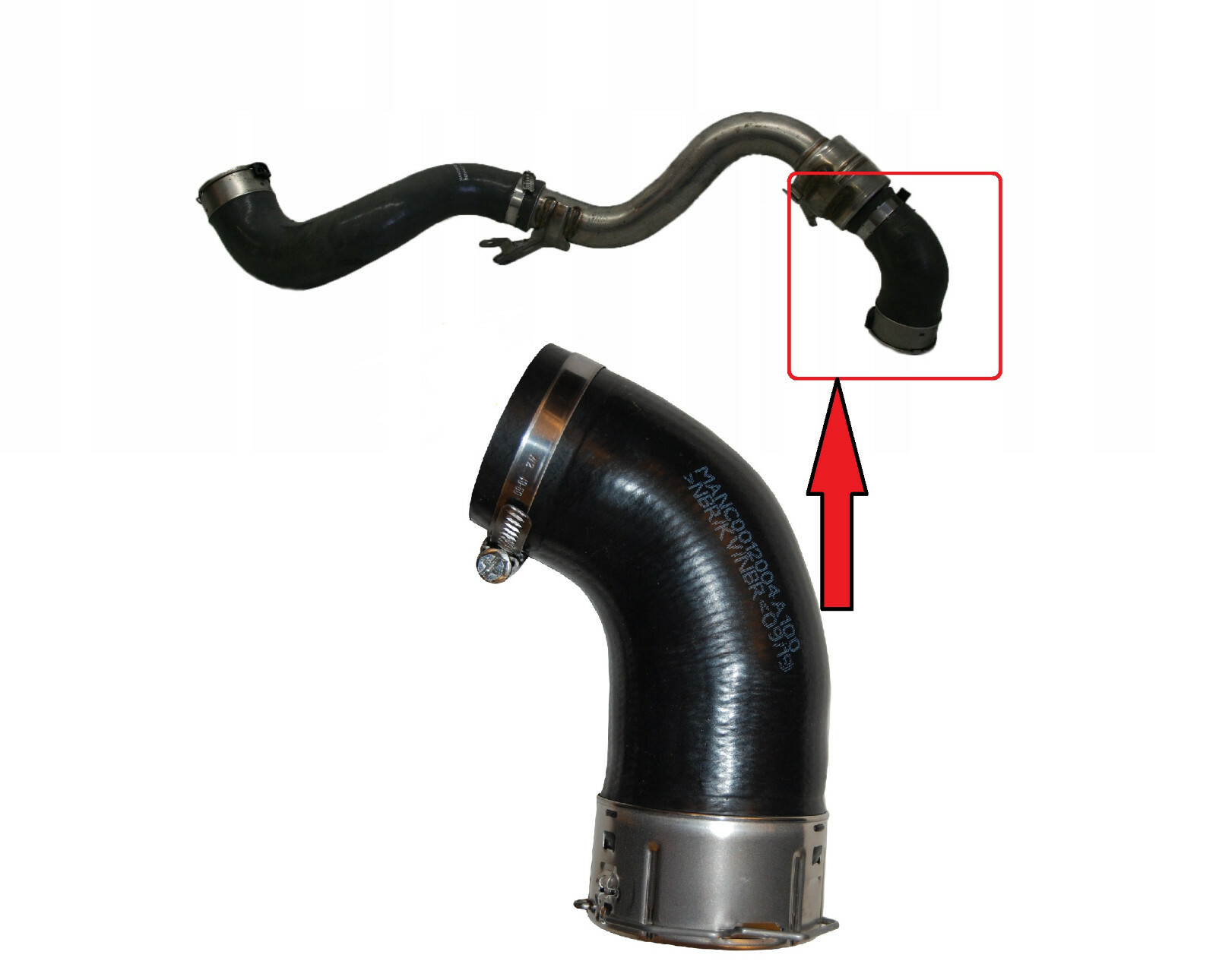 LADELUFTKÜHLER DRUCK SCHLAUCH TURBOLADER OPEL VIVARO B 1.6 CDTI ...