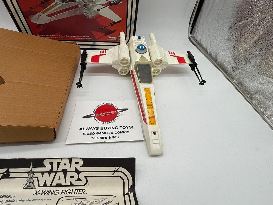 1978 X-Wing Fighter Complete with Box & Insert Vintage Star Wars Kenner ...