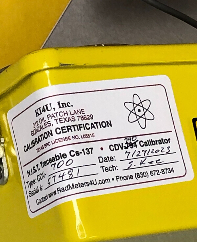 CERTIFIED CALIBRATED VICTOREEN CD V 700 GEIGER COUNTER | eBay