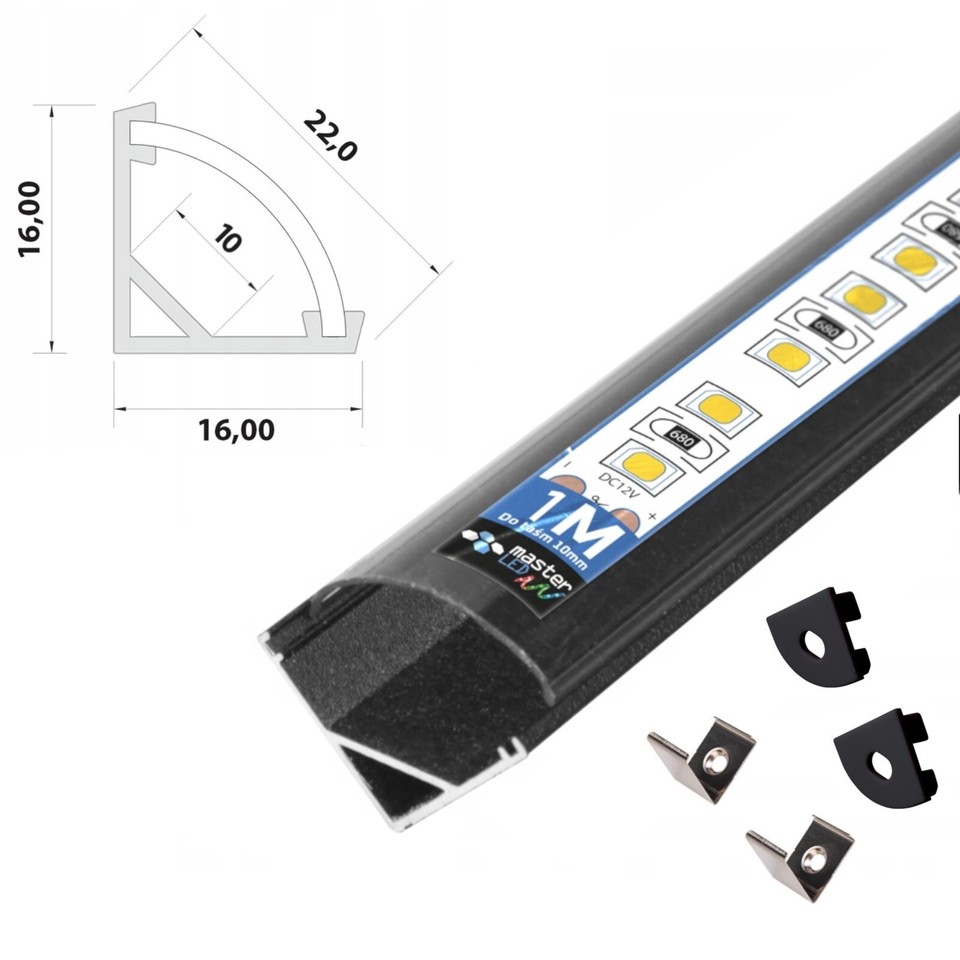 LED Aluprofil Aluminium Profile Alu Leiste Schiene Leuchte 1m 2m LED ...
