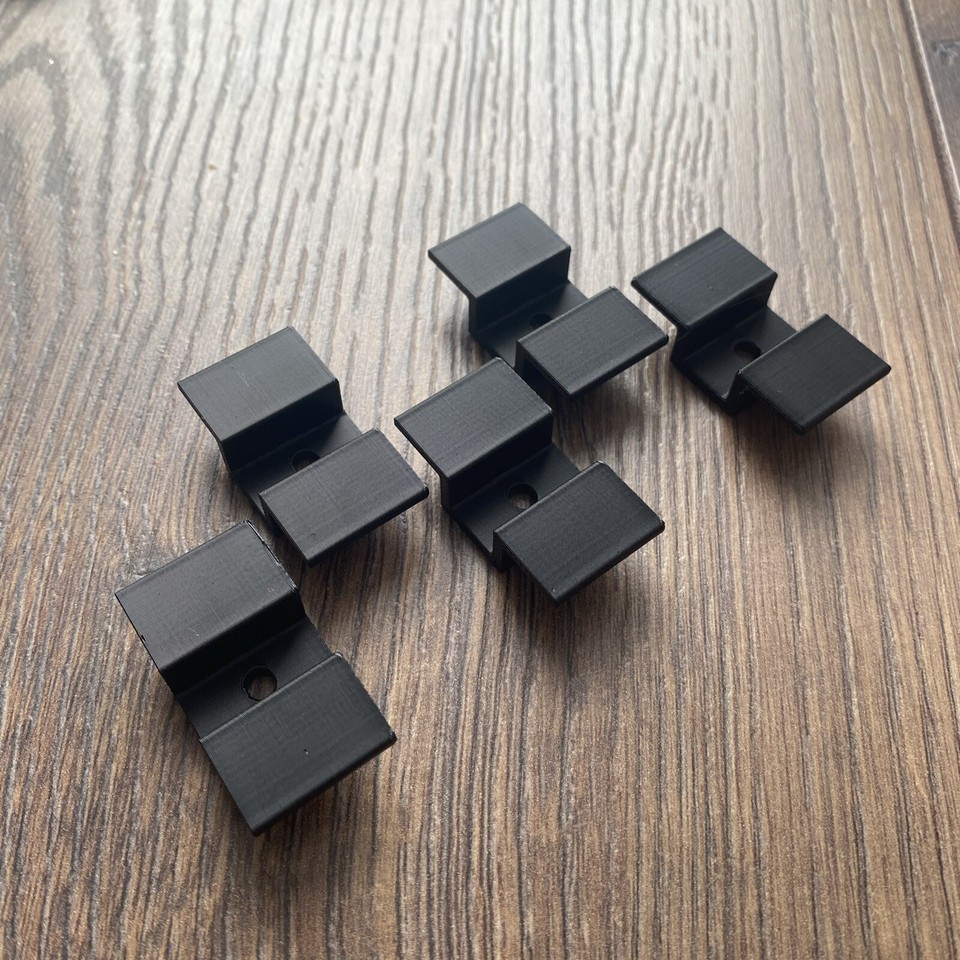 60 Stück Gleisbefestigung LGB-Gleise (Gerade,R1,R2,R3,R5) Schwarz UV ...