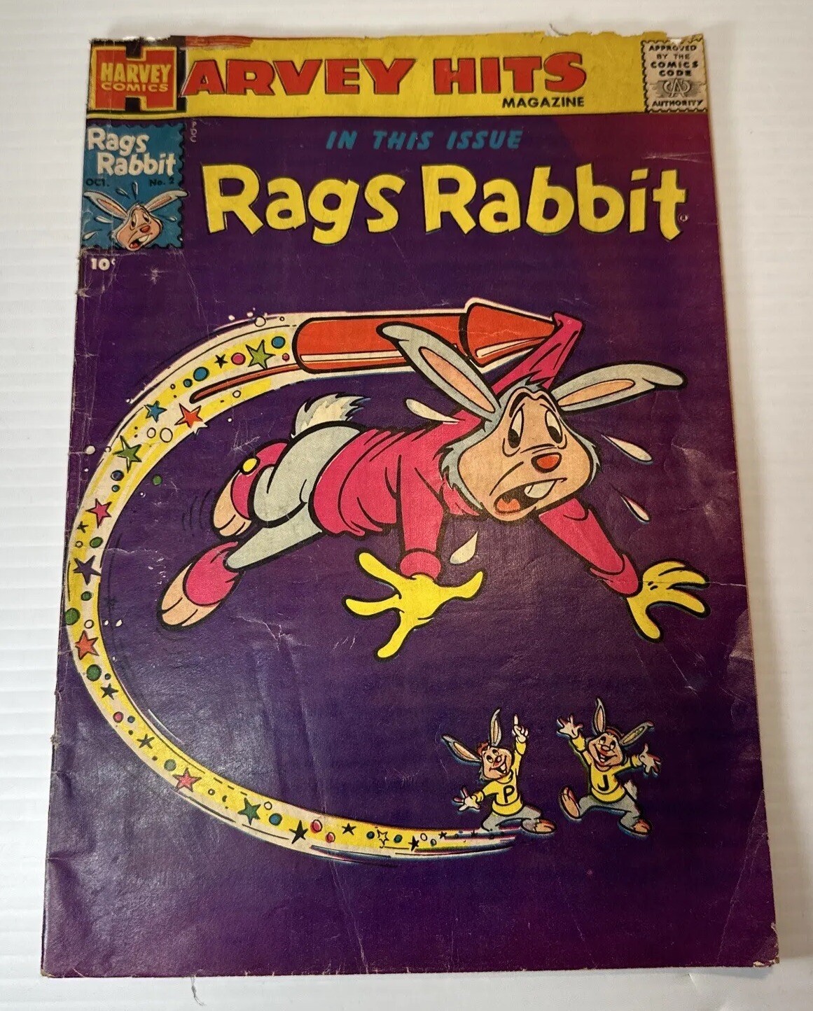 Harvey Hits Comics Rags Rabbit #2 1957 | eBay