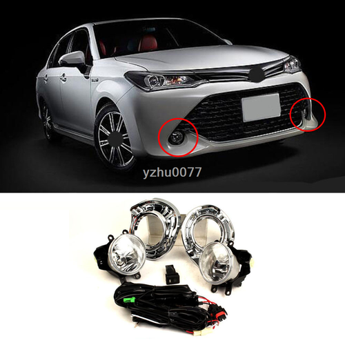 2015-2016 For Toyota Axio Halogen Front Fog Light w/Bulb Switch Wire ...