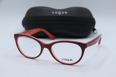 NEW VOGUE VO 2962 2313 BURGUNDY ORANGE PURPLE AUTHENTIC EYEGLASSES W ...