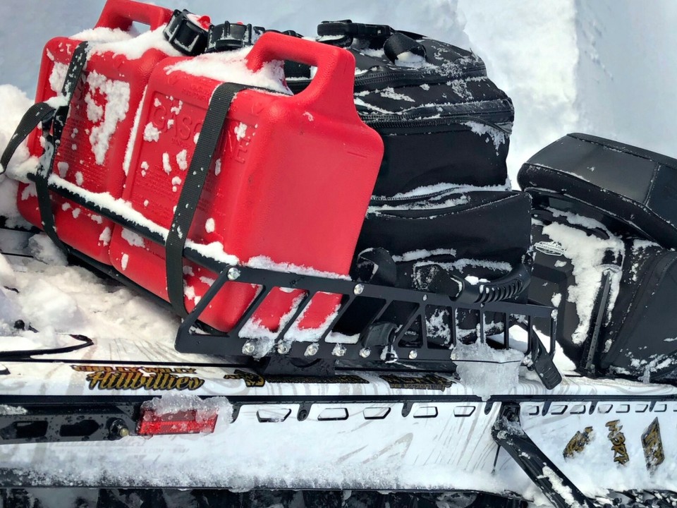 Arctic Cat / Polaris Snowmobile Tunnel Rack, Tunnel Bag Rack, Cargo ...